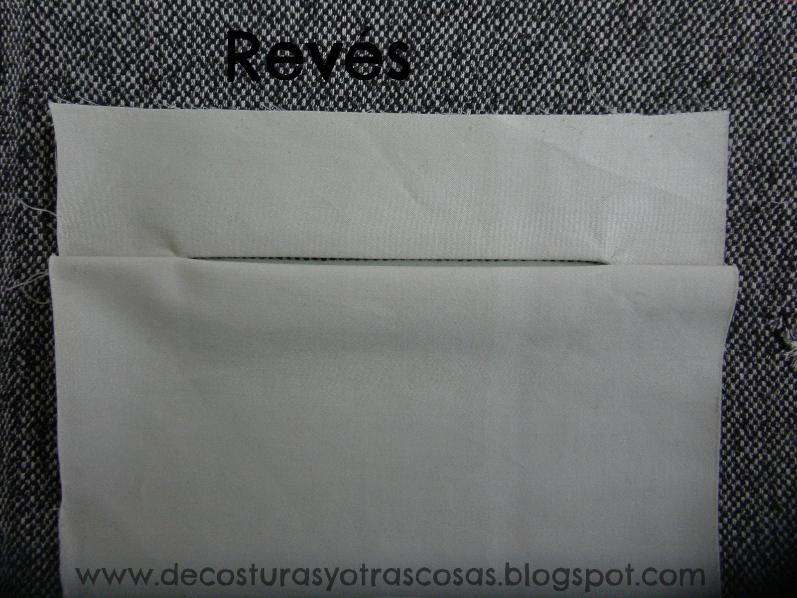 De costuras y otras cosas: BOLSILLO SENCILLO CON VISTA SIMPLE