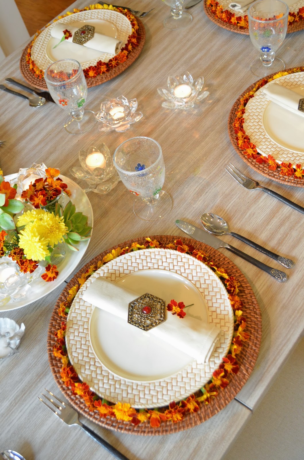 Entertaining From an Ethnic Indian Kitchen: Deepawali Table