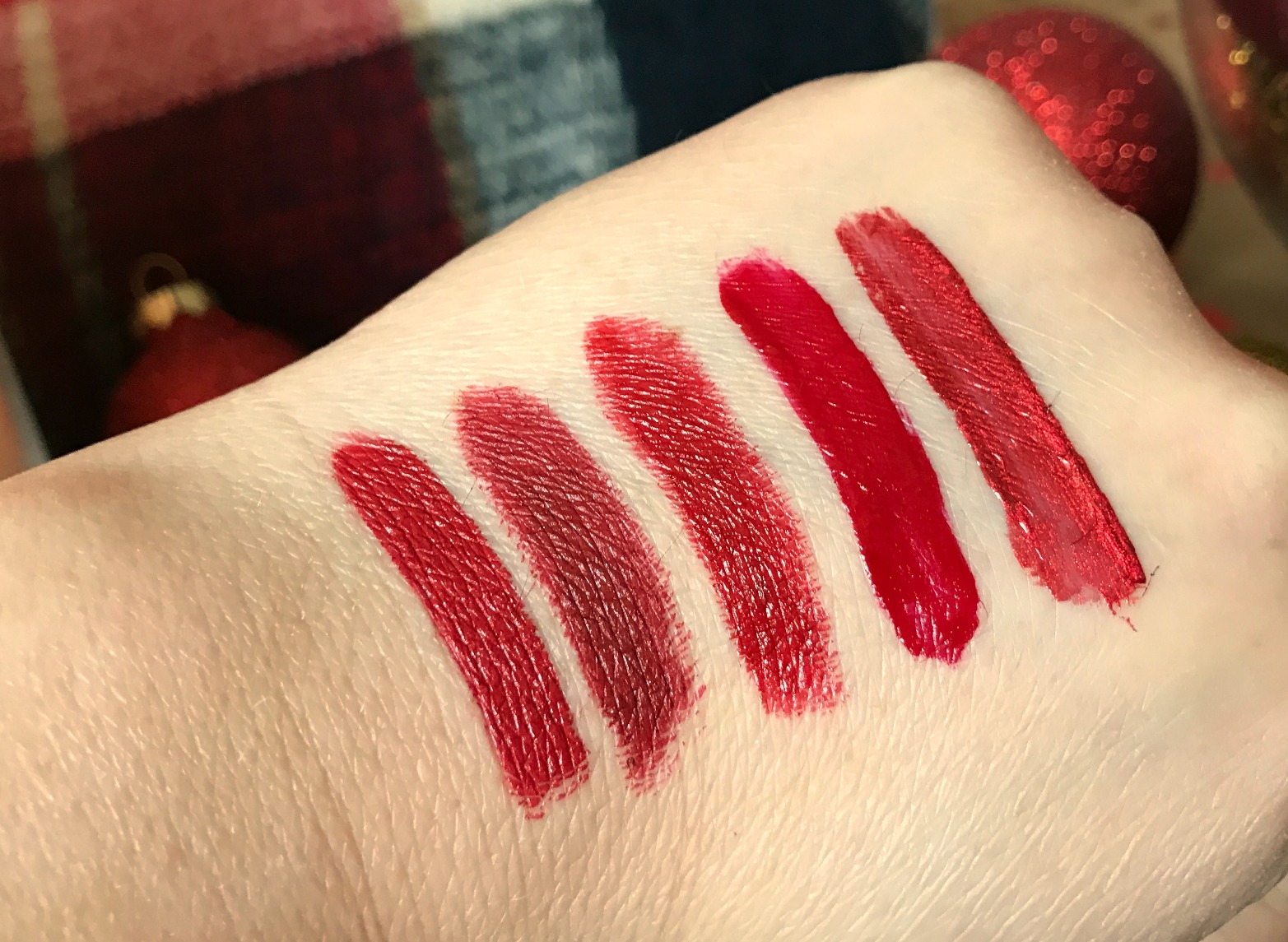 My Favourite Christmas Red Lipsticks