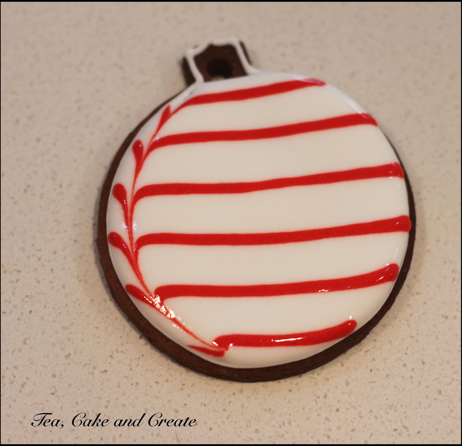 Tea, Cake & Create: Marbled Christmas Bauble Cookies