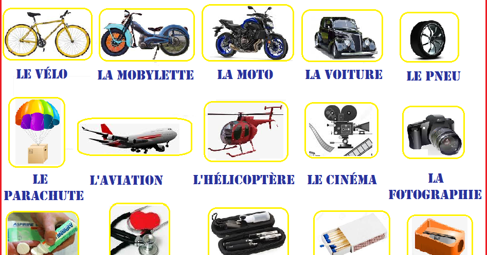 Francés de 2º de Bachillerato (B1): Les inventions françaises