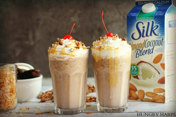 Hungry Harps: German Chocolate Cake Smoothies {smoothies with almond milk}