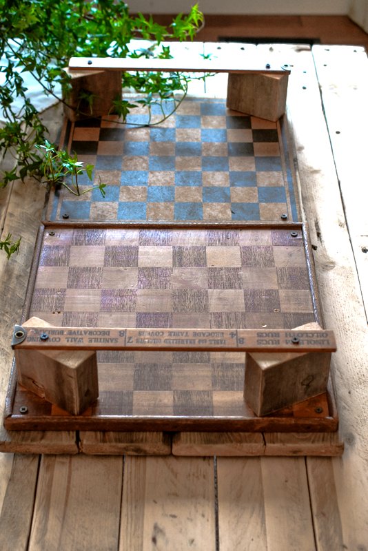 A very funky checkerboard trayFunky Junk Interiors