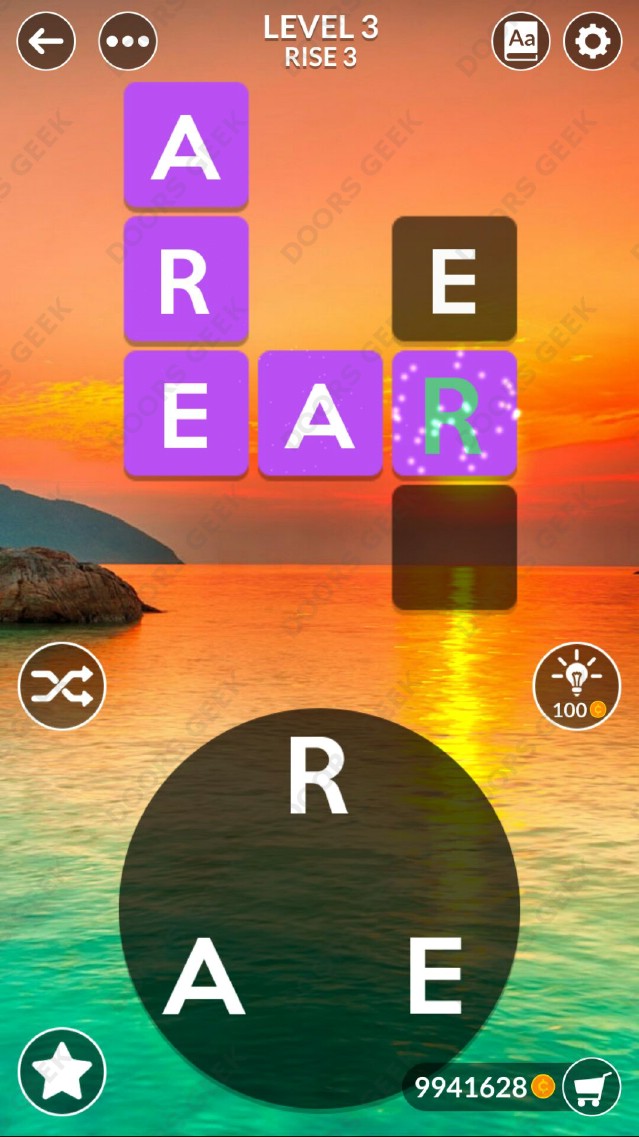 Wordscapes Level 3 Answers ~ Doors Geek