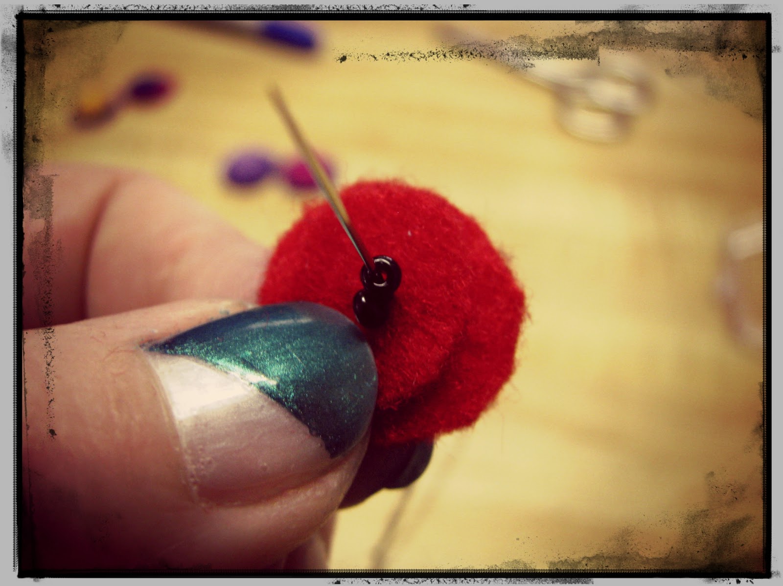 A Mom, a Kid, and Art: DIY Project: Felt Poppy Bobby Pins