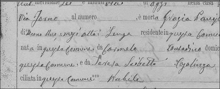 Italian Indexing: Death Record Irregularities