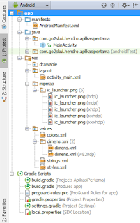 Struktur folder pada Android Studio