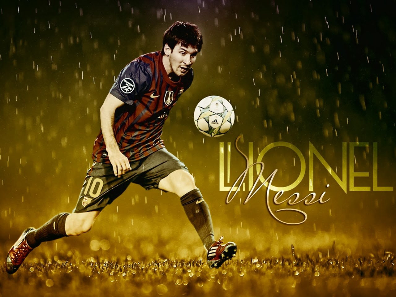 Football Wallpapers - Best Football Wallpapers: Lionel Messi Rain Wallpaper