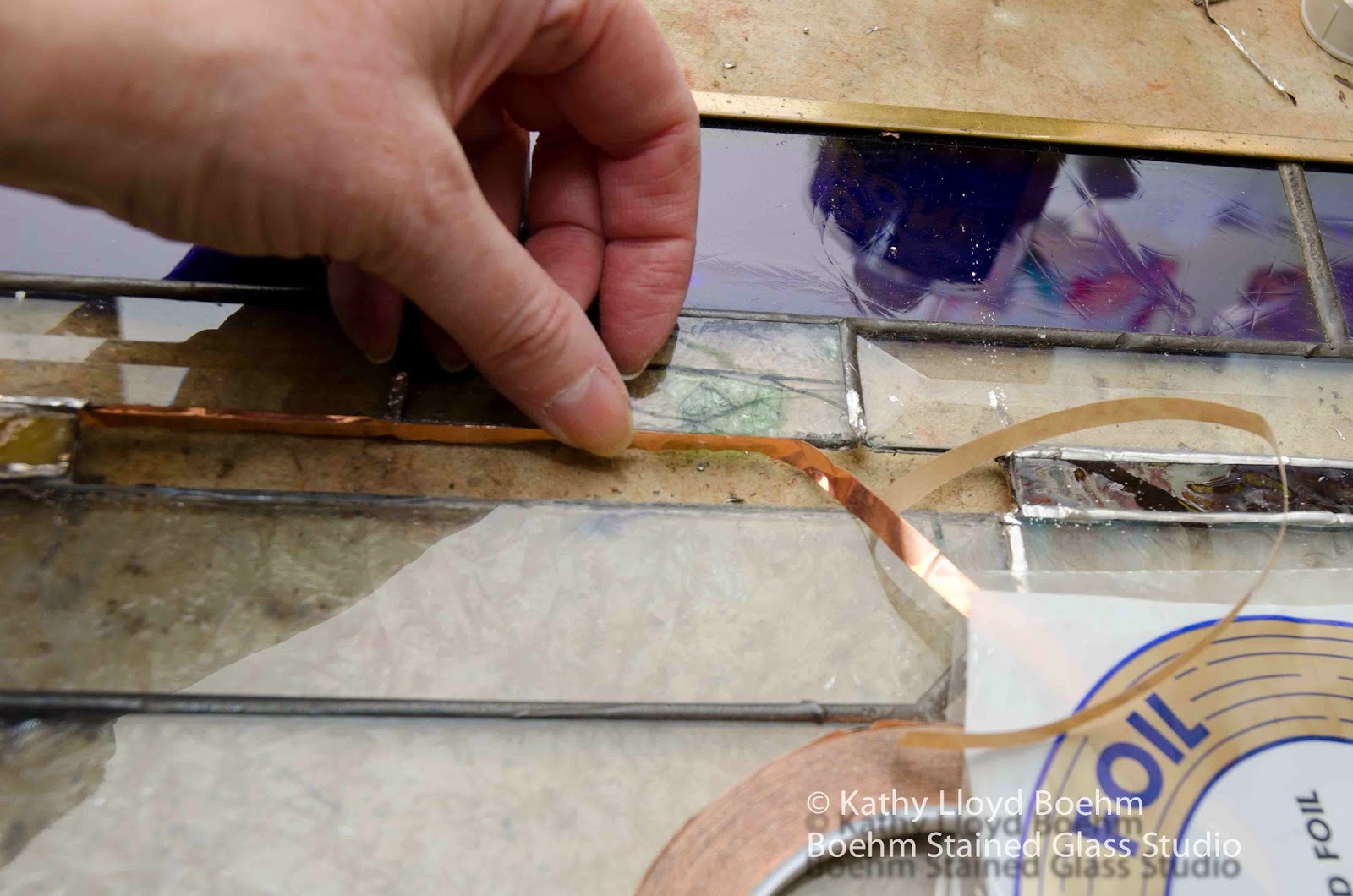 Boehm Stained Glass Blog: Changing Colors in a Stained Glass Panel