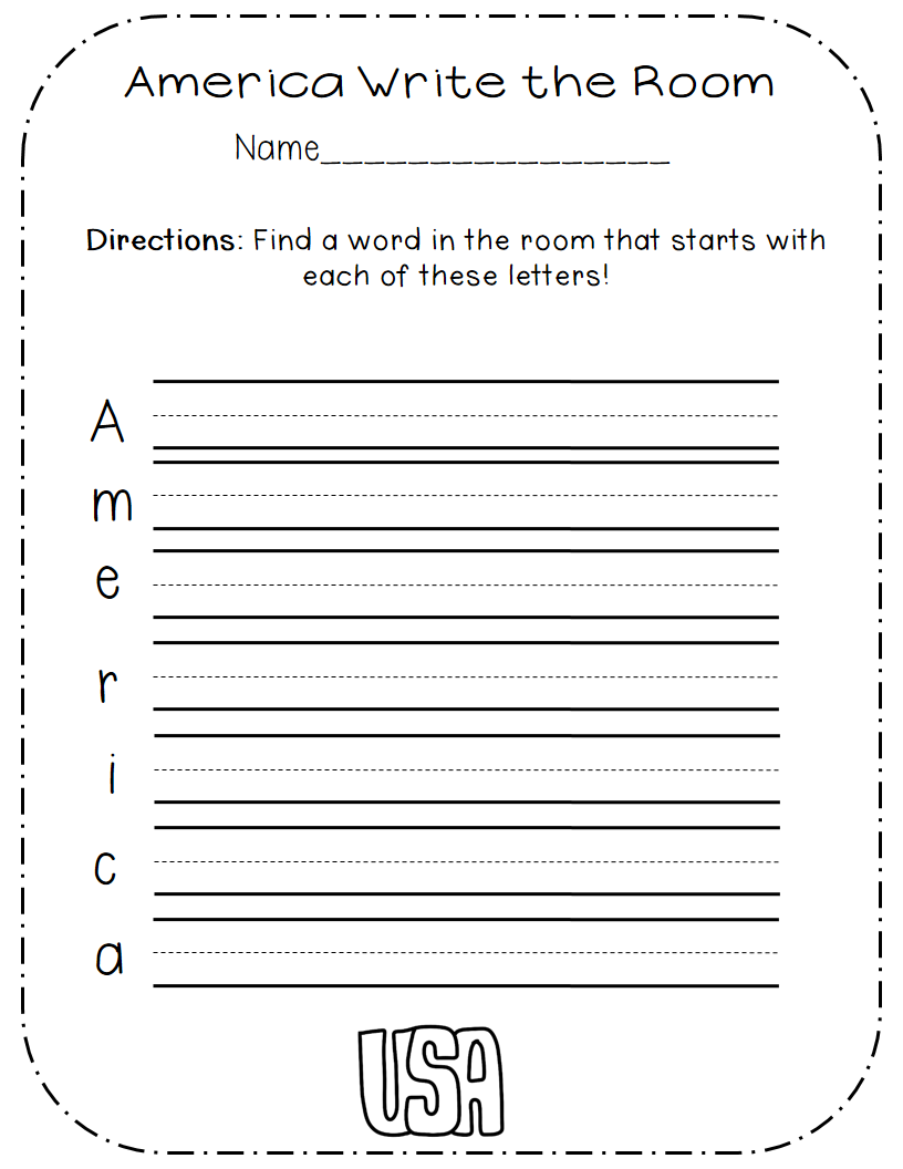 Glitter, Glue & Giggles: Kindergarten America Unit