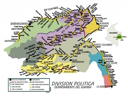 estados colombianos: Departamneto de Guainía 2
