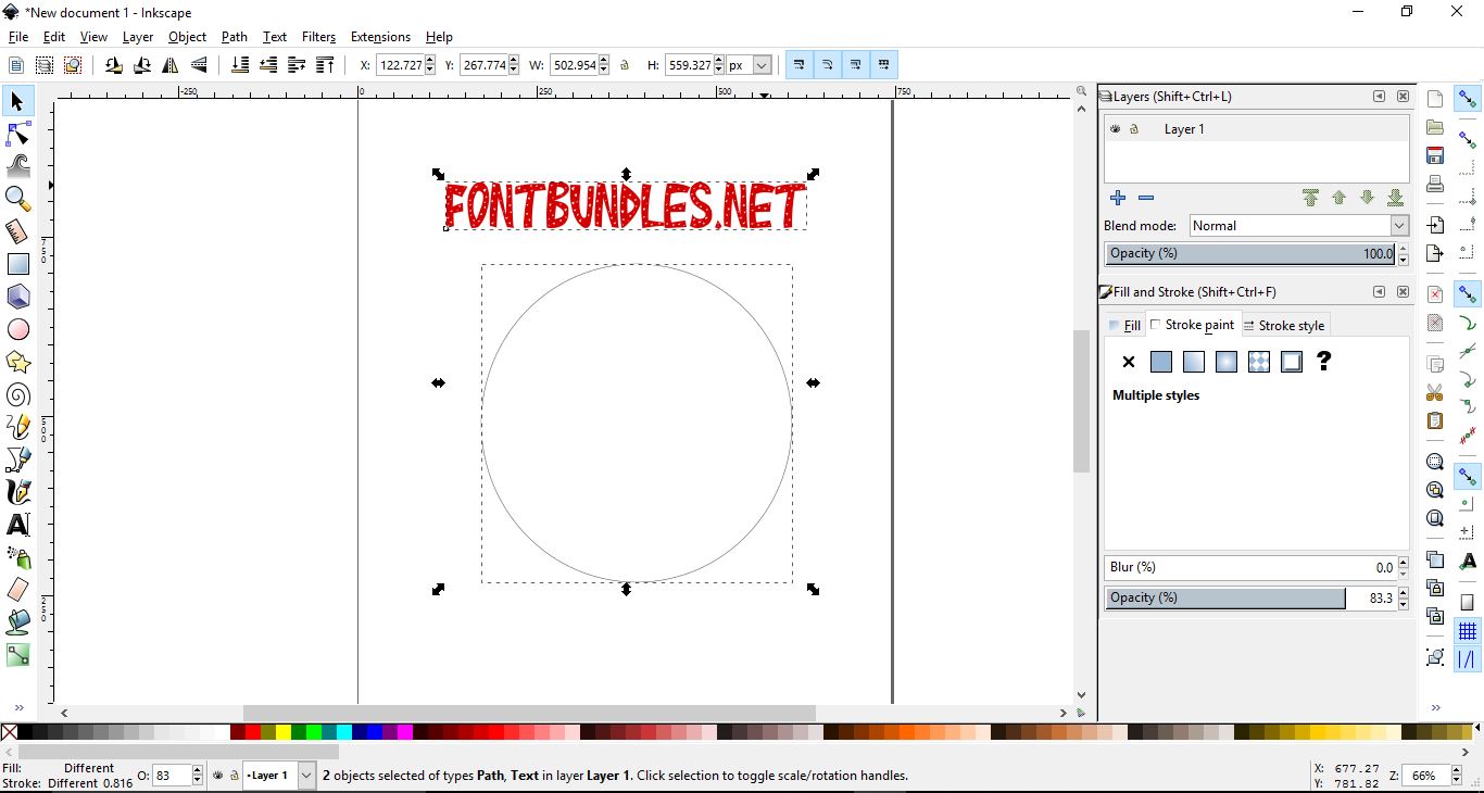 How to Convert Text to Path in Inkscape | Design Bundles