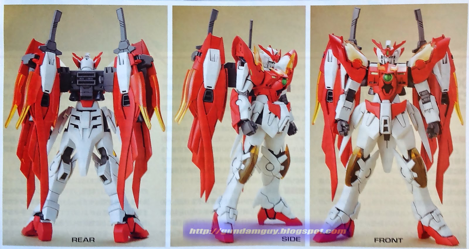 GUNDAM GUY: 1/144 Wing Gundam Zero Honoo - Custom Build [Updated 10/2/14]