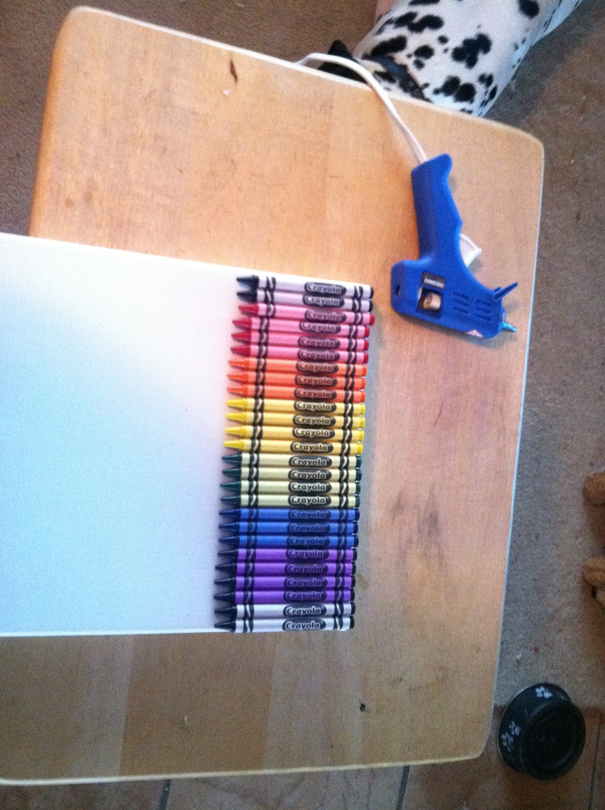 A Dalmatian Spot: Crayon Art
