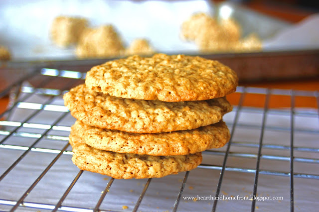 Hearth And Homefront Brown Sugar Oatmeal Cookies