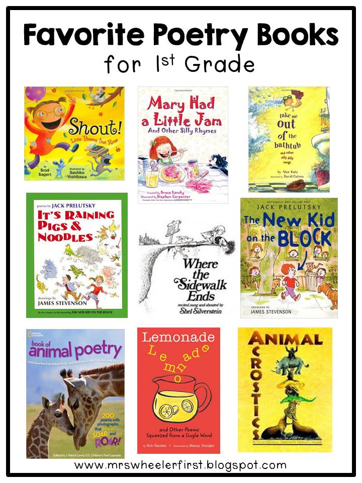 Mrs. Wheeler's First Grade Tidbits: Poetry Ideas
