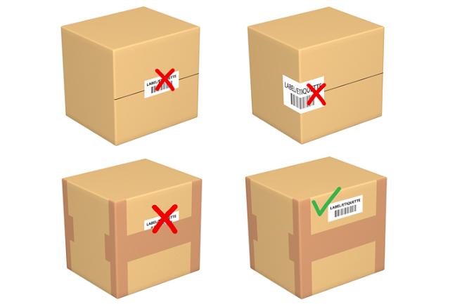 HOW TO AFFIX SHIPPING LABELS ON PARCELS : USEFUL TIPS