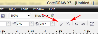 Tutorial IT Gratis: Membuat superscript dan subscript dengan CorelDraw