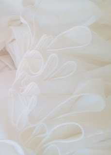 Cottage by Design with Trish Banner: White Linen Curtains with Ruffles