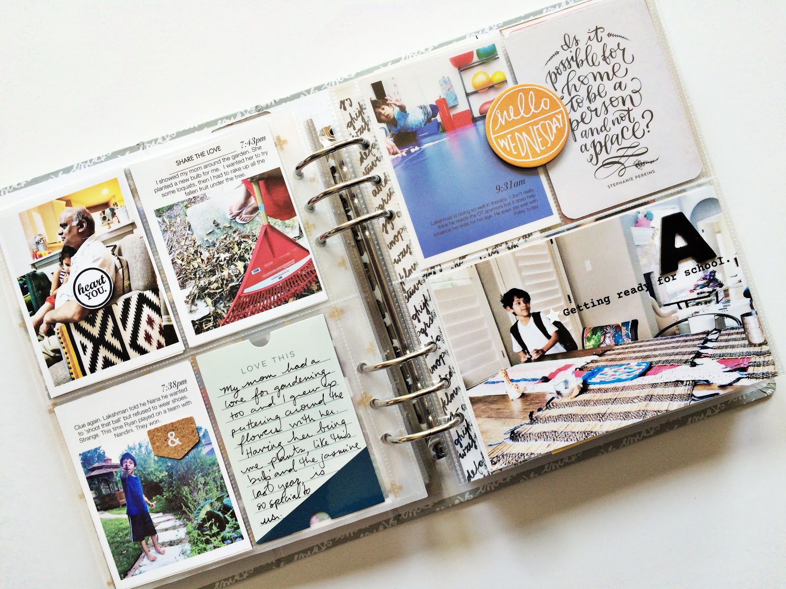 Rainbow Scrapbooks: Week in the Life | Tuesday Pages 2016