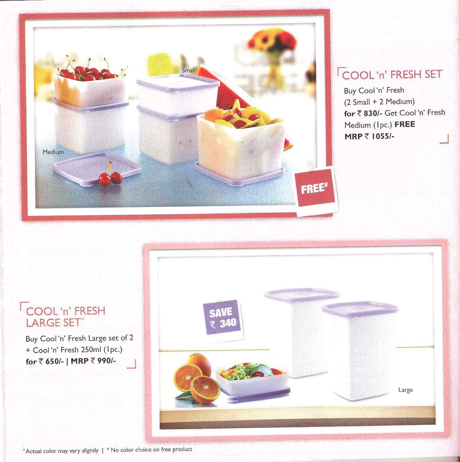 Tupperware in Hyderabad: Tupperware November 2012 flyer or Big Week Flyer