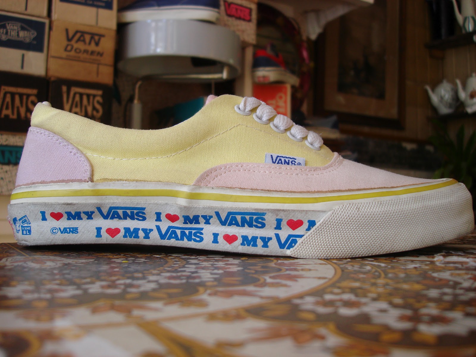 theothersideofthepillow: vintage VANS 2-tone pastel canvas I HEART MY ...