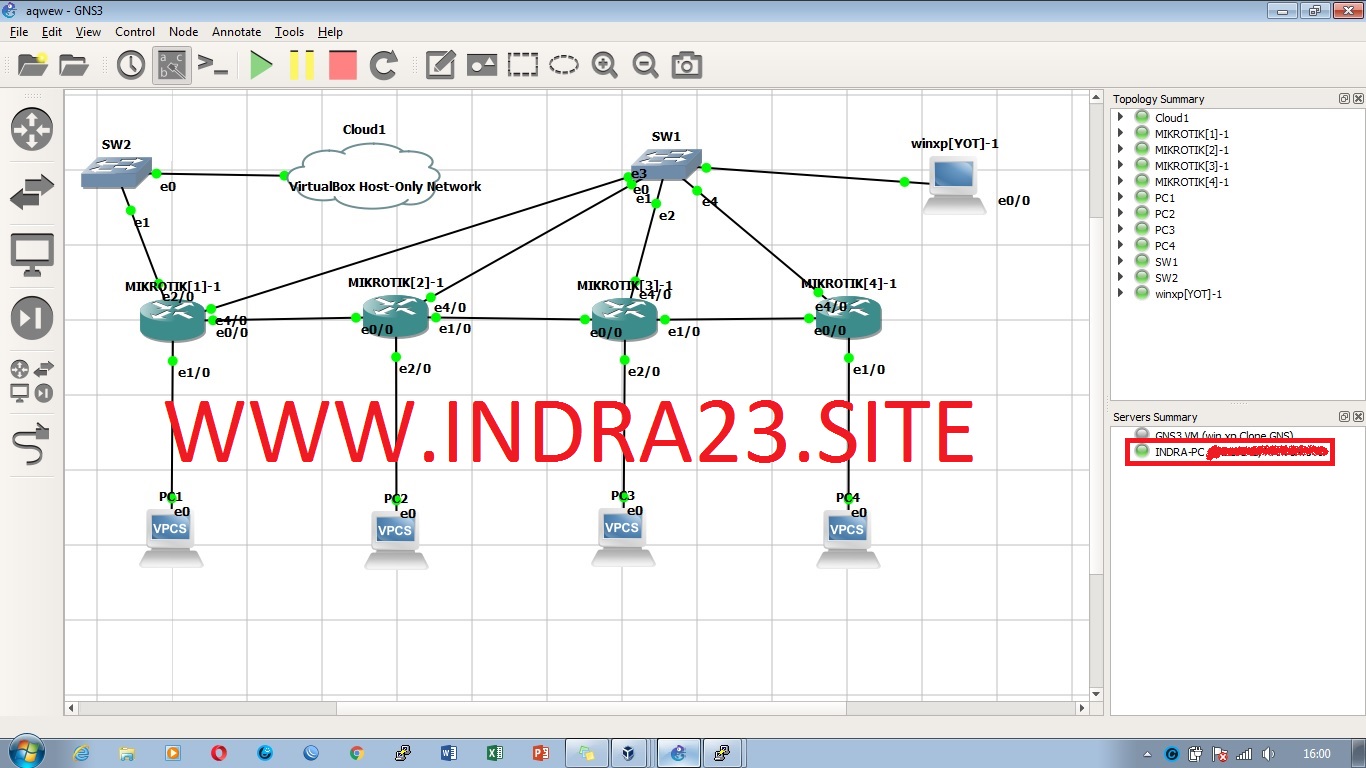 [HOW TO] Cara konfigurasi OSPF Single Area GNS3 MikroTik