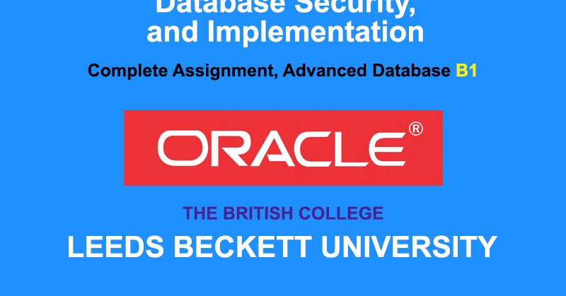 Database Security And Implementation Advanced Database B1