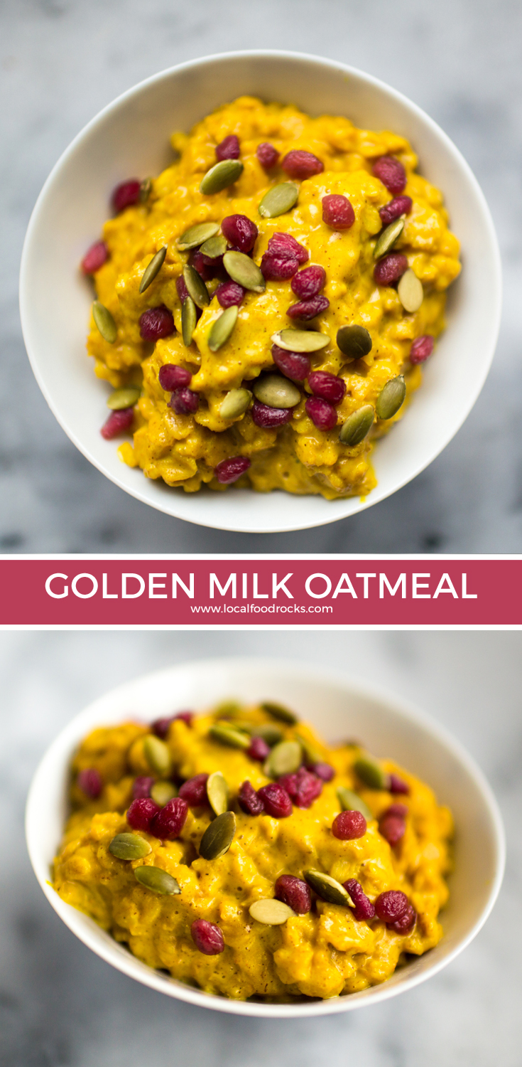 Golden Milk Oatmeal » Local Food Rocks