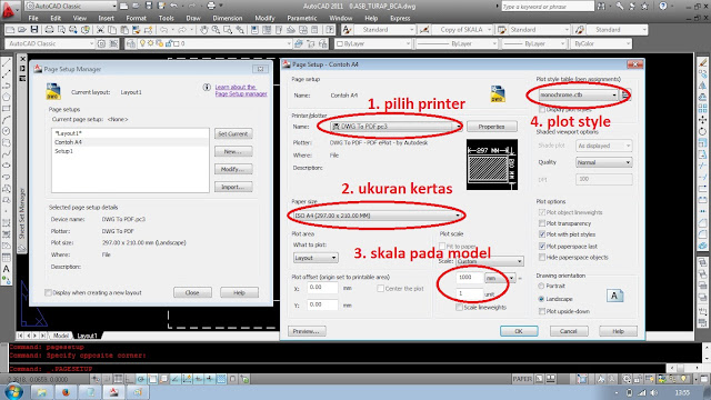 Cara Mencetak atau Print dengan cepat di AUTOCAD semua versi ( 2002 ...