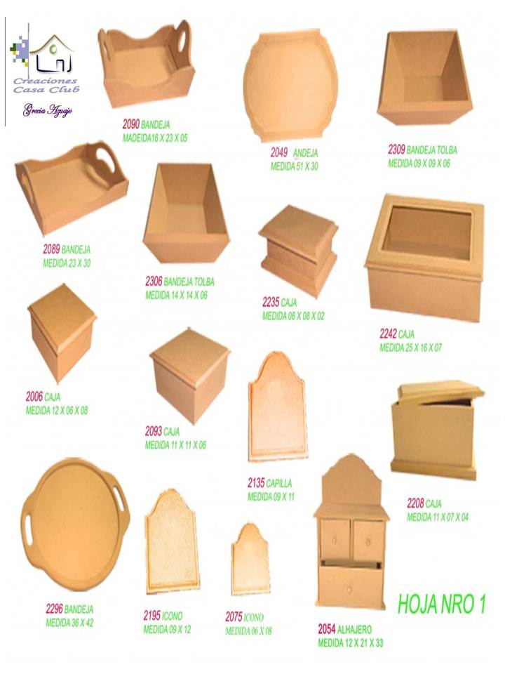 TODO EN MDF: CATALOGO DE MDF
