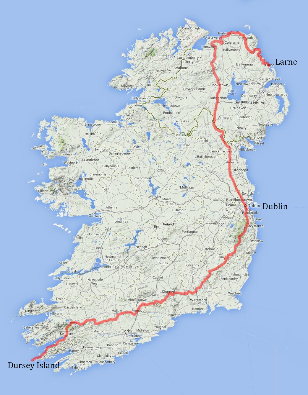 A Backpacker's Life: My Route Across Ireland