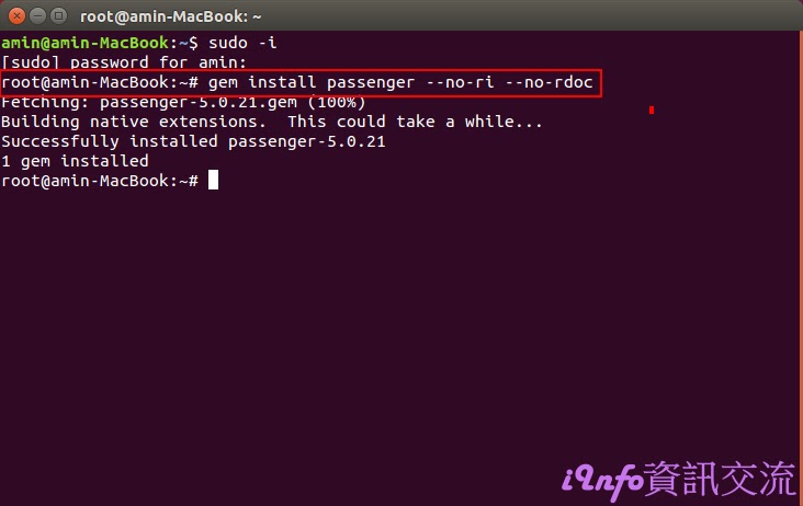 Iinfo 資訊交流 Ubuntu安裝redmine4 Passenger安裝、rails與apache2整合佈署設定