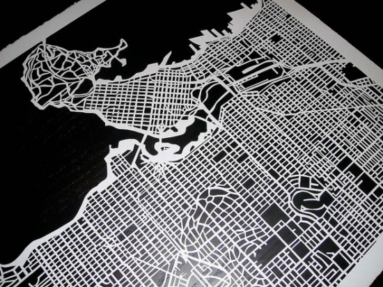 Simply Creative: Amazing Art Made Of Map