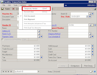 Insights of a GP Consultant: Automatic Vendor Numbers in GP