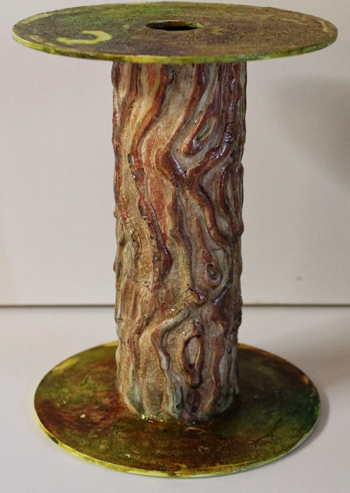 ShelbyDoodle Designs: Nature Inspired Altered Spool with Photo Tutorial