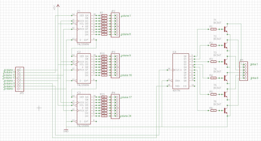 ARDUINO By Myself: Matriz de LEDs 24x6