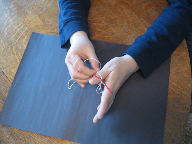 Almost Unschoolers: The Eiffel Tower String Trick - Step by Step