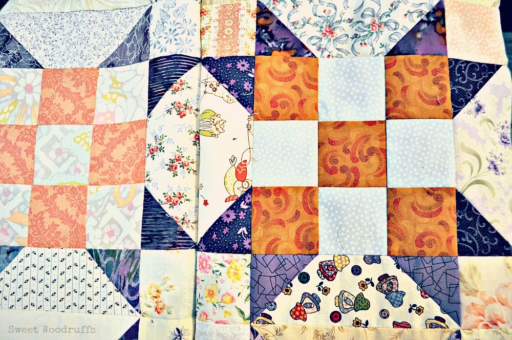 Sweet Woodruffs: Purple Sister's Choice Scrap Quilt