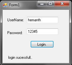 Visual Basic Dot Net Code: How to make log in form in vb.net