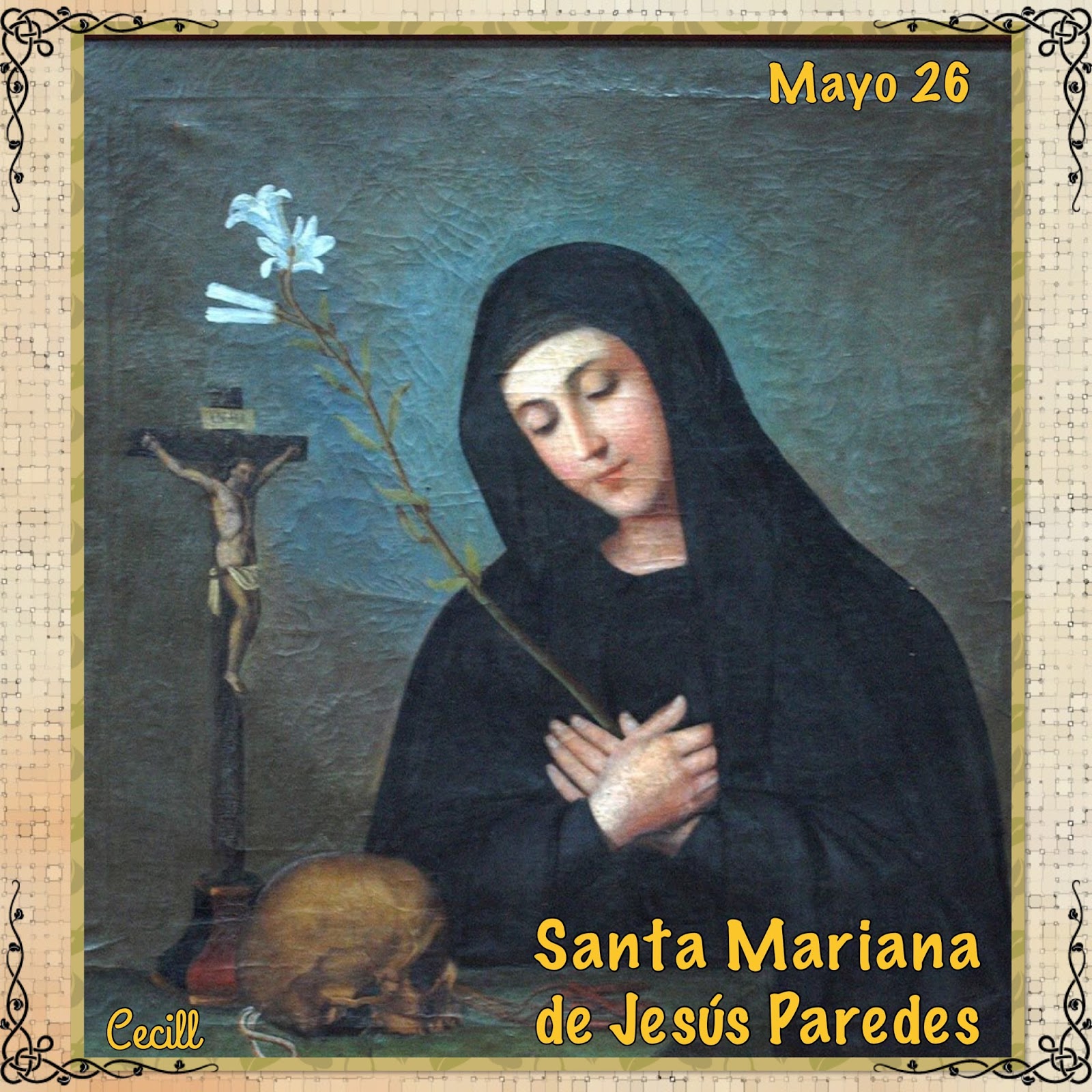 ® Santoral Católico ®: Santa Mariana de Jesús Paredes