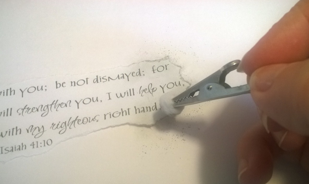 Upheld By His Righteous Right Hand ~ Bible Art Journaling Challenge ...