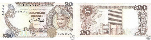 MALAYSIA BANKNOTES AND COINS: Banknote Ringgit Malaysia RM20 Second ...