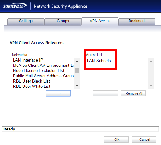 Pantallazos.es: Dell Sonicwall TZ-205 Configurar VPN