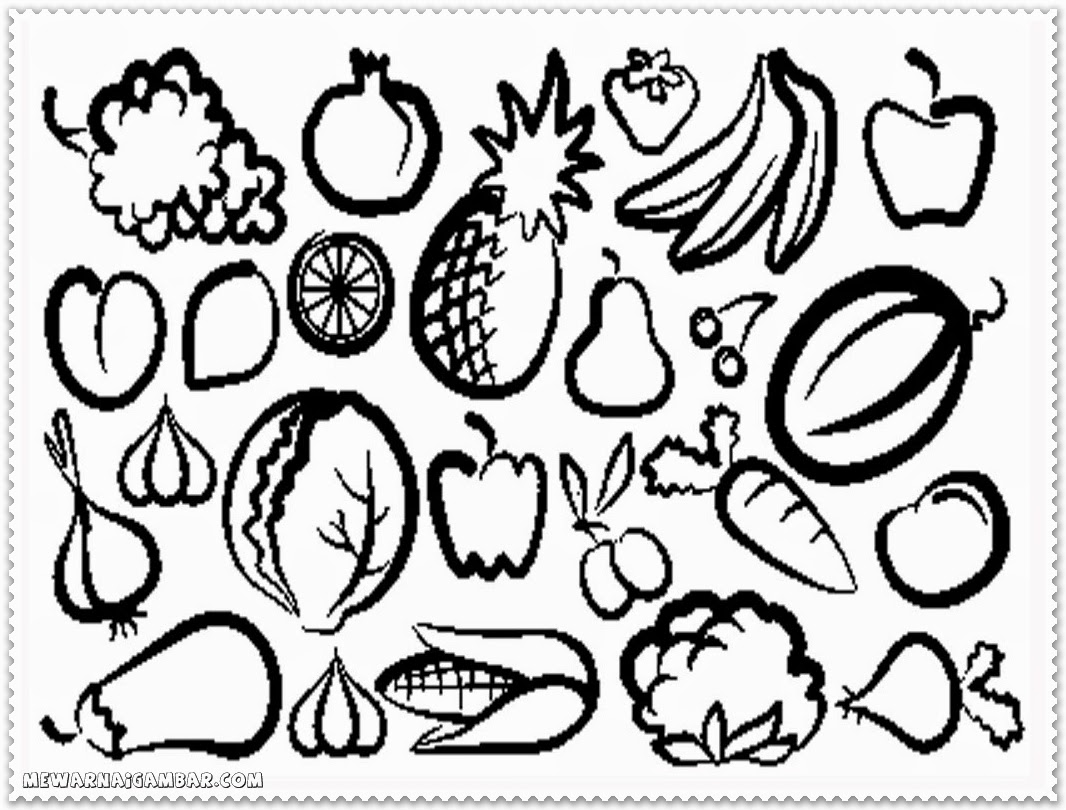 Fruit Salad Coloring Coloring Pages