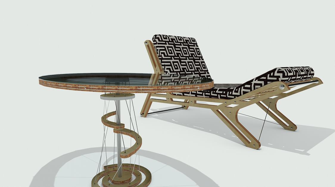 architect. interrupted.: Table and Chair.