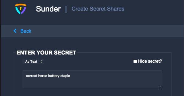 Chesbro on Security: Meet Sunder, a New Way to Share Secrets