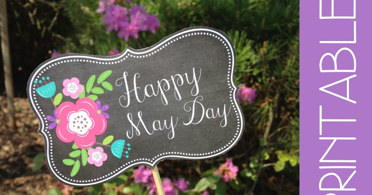 The Polka Dot Posie: Happy May Day Printable!