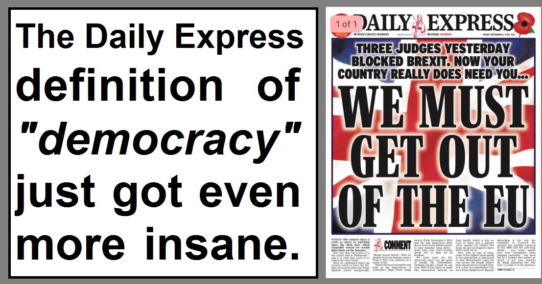 The Daily Express definition of democracy