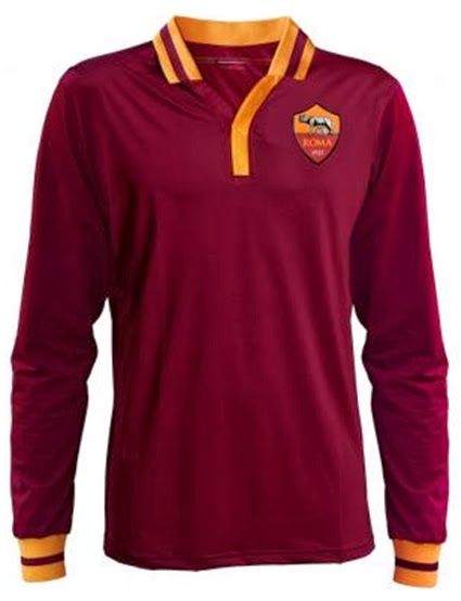 Jersey AS Roma Home LS | Big Match Jersey | Toko Grosir Dan Eceran ...